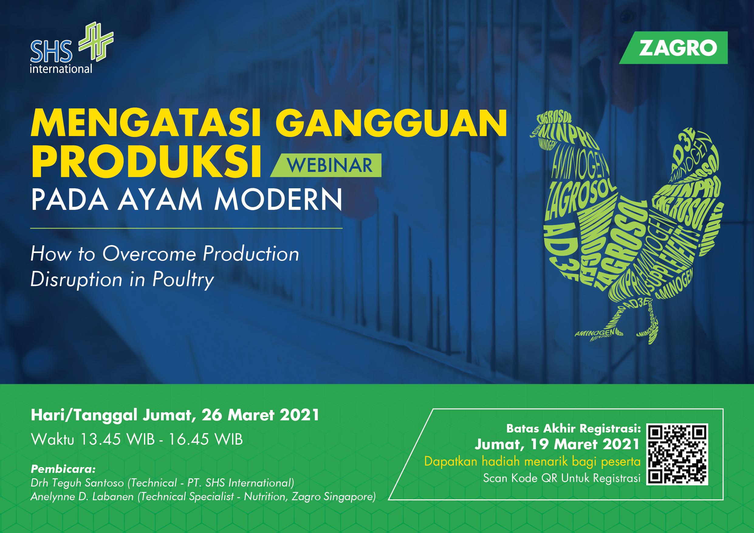 webinar on the topic: How to Overcome Production Disruptions in Poultry.