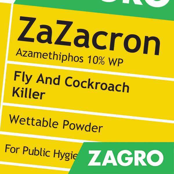 ZaZacron Wettable powder Controls flies and cockroaches