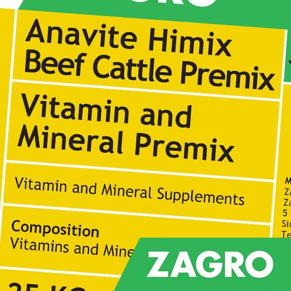 Anavite Himix Beef Cattle Premix -Feed grade premixes for cattle growth