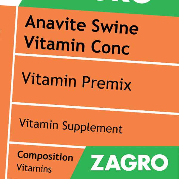 Anavite Swine Vitamin Conc - concentrated feed grade vitamin and ...